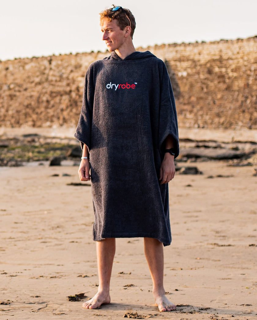 Navy Blue Adult Towel Changing Robe | Dryrobe® – Dryrobe® Europe