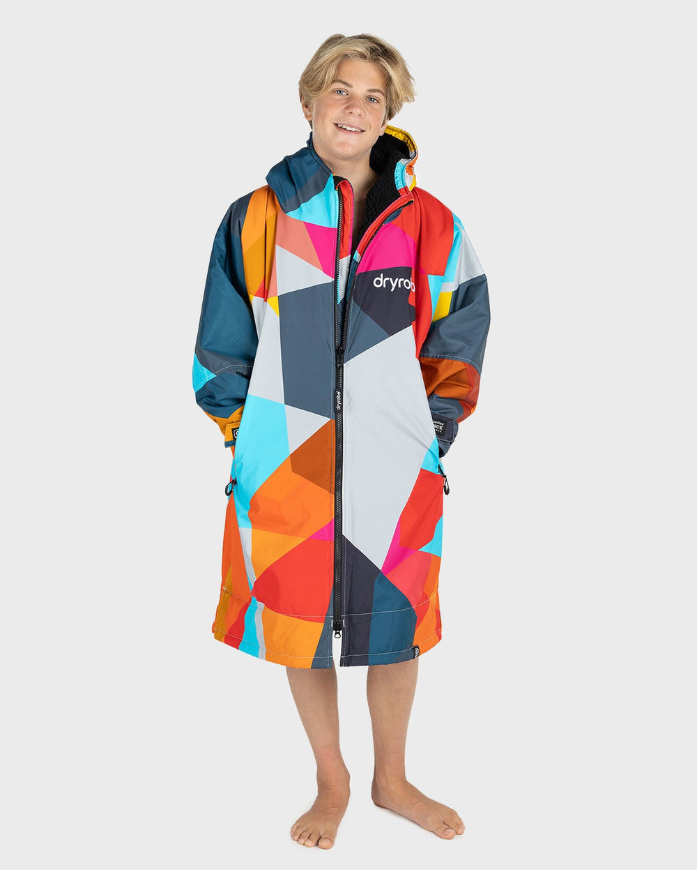 Abstract Long Sleeve Kids Changing Robe | Dryrobe® – Dryrobe® Europe