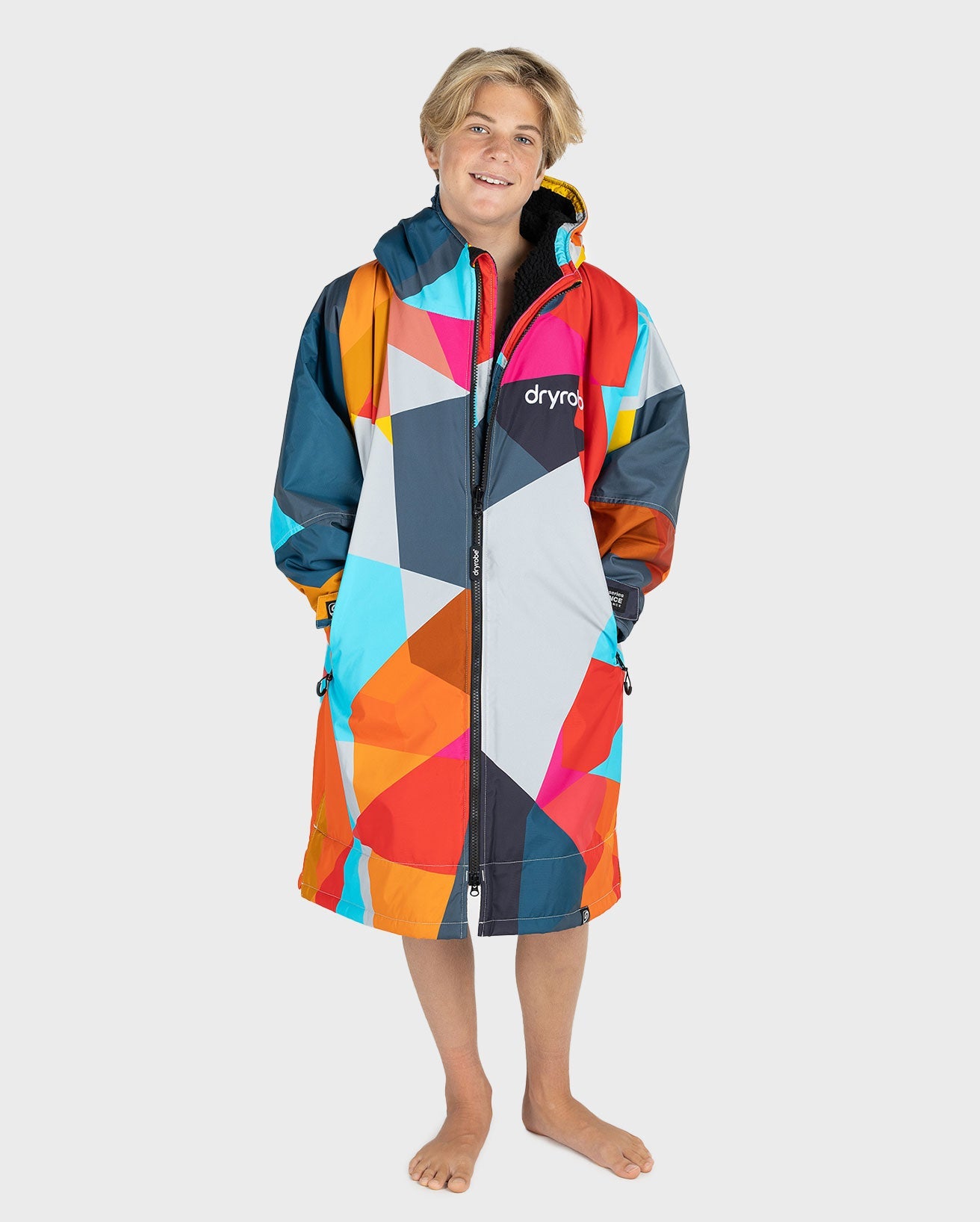 Abstract Long Sleeve Kids Changing Robe | Dryrobe® – dryrobe Europe